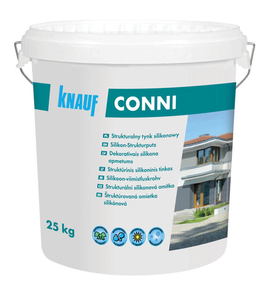 Knauf Tynk silikonowy Conni S 25 kg do barwienia / Baza B 1,5 mm - BMB Technologie